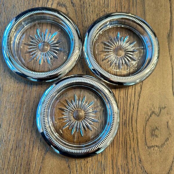 Retro Glass Coasters - Etsy