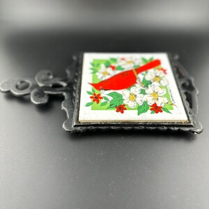 Vintage Seven Star Tile and Cast Iron Cardinal Trivet/wall Decor - Etsy