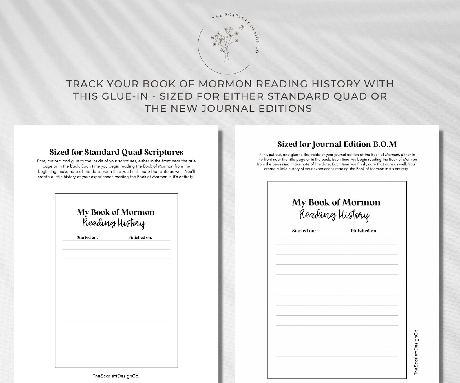 Book of Mormon Reading Charts | Printable Scripture Study Helps ...