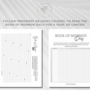 Book of Mormon Reading Charts | Printable Scripture Study Helps ...