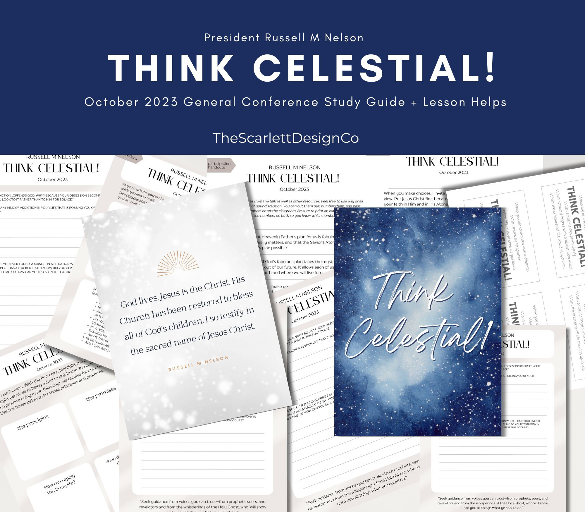 Think Celestial President Russell M Nelson October 2023 General ...