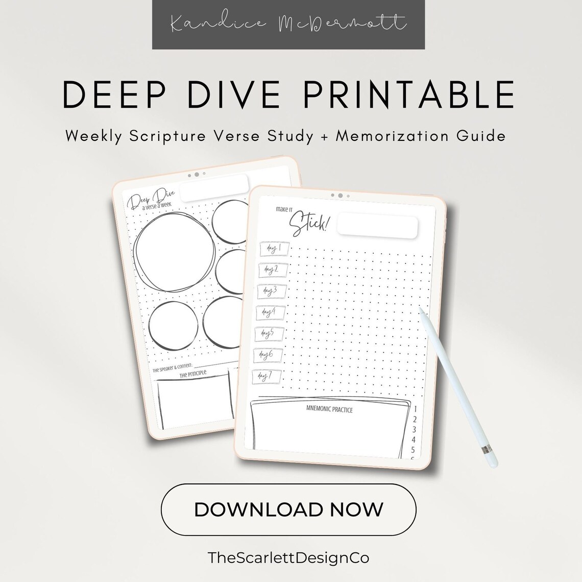 Scripture Verse Study & Memorize Printable | Deep Dive Scripture Verse ...
