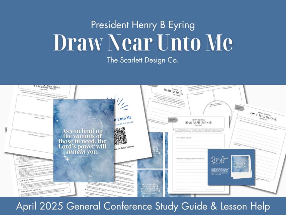 Draw Near Unto Me - Henry B Eyring - Relief Society Lesson Helps ...