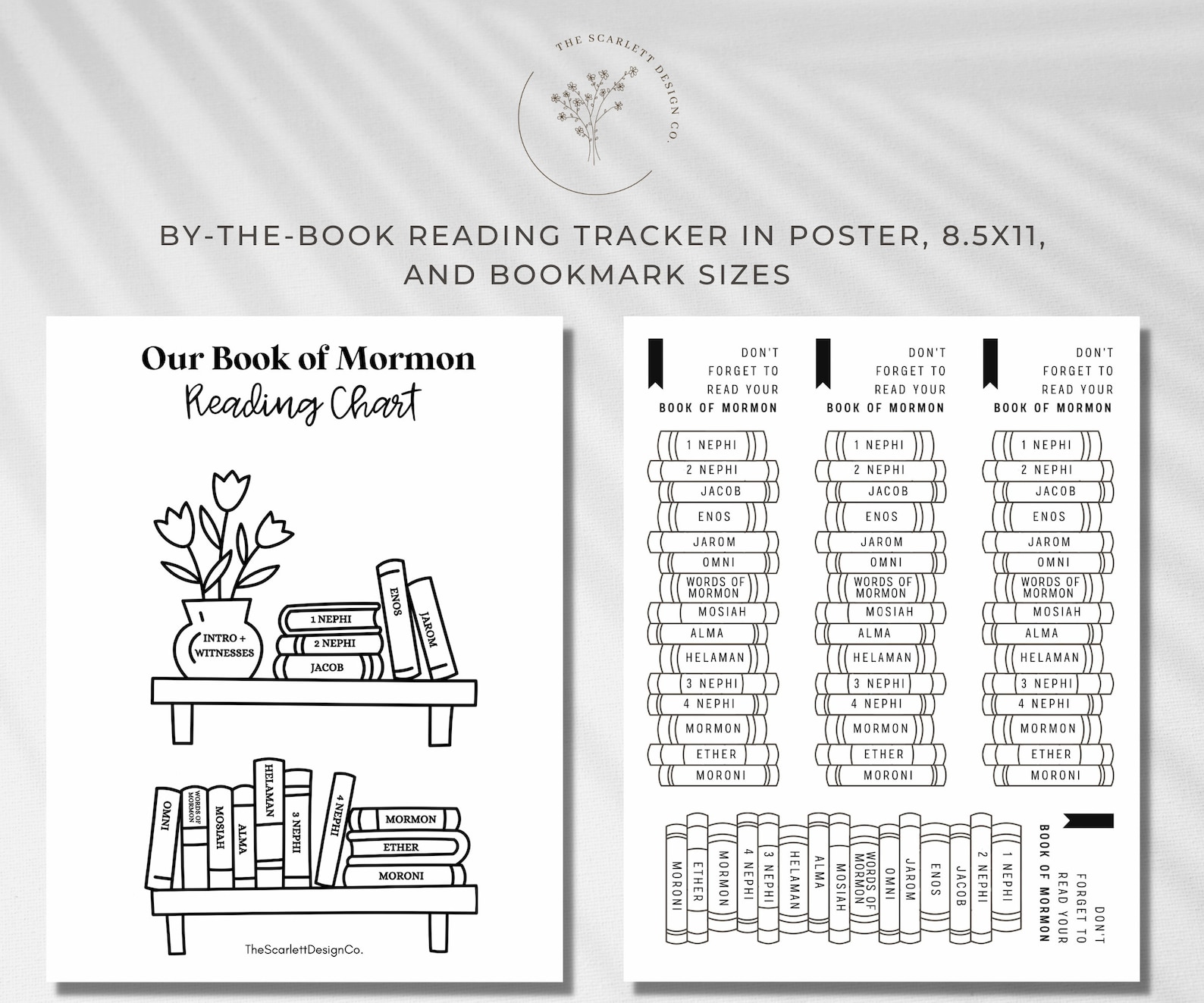 Book of Mormon Reading Charts | Printable Scripture Study Helps ...