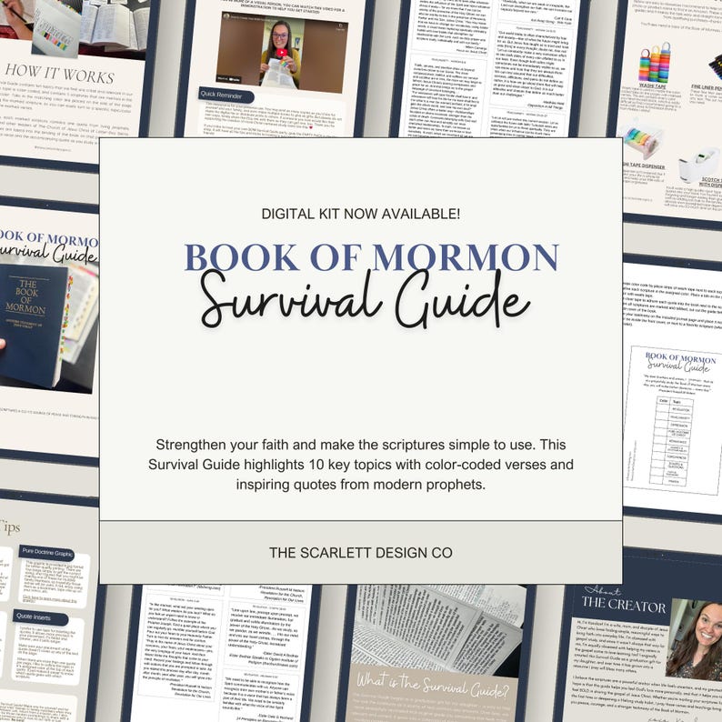 Book of Mormon Survival Guide | Scripture Marking | Digital Download ...