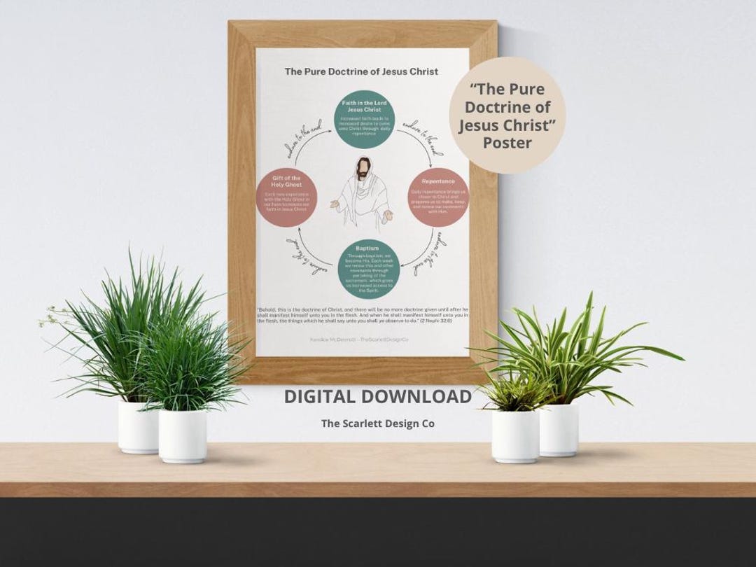 Pure Doctrine of Jesus Christ Print: LDS Scripture Wall Art (digital ...