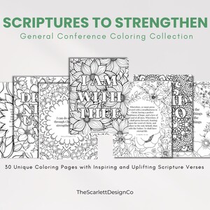 LDS General Conference Coloring Pages: Scripture Bundle (PDF Pattern ...