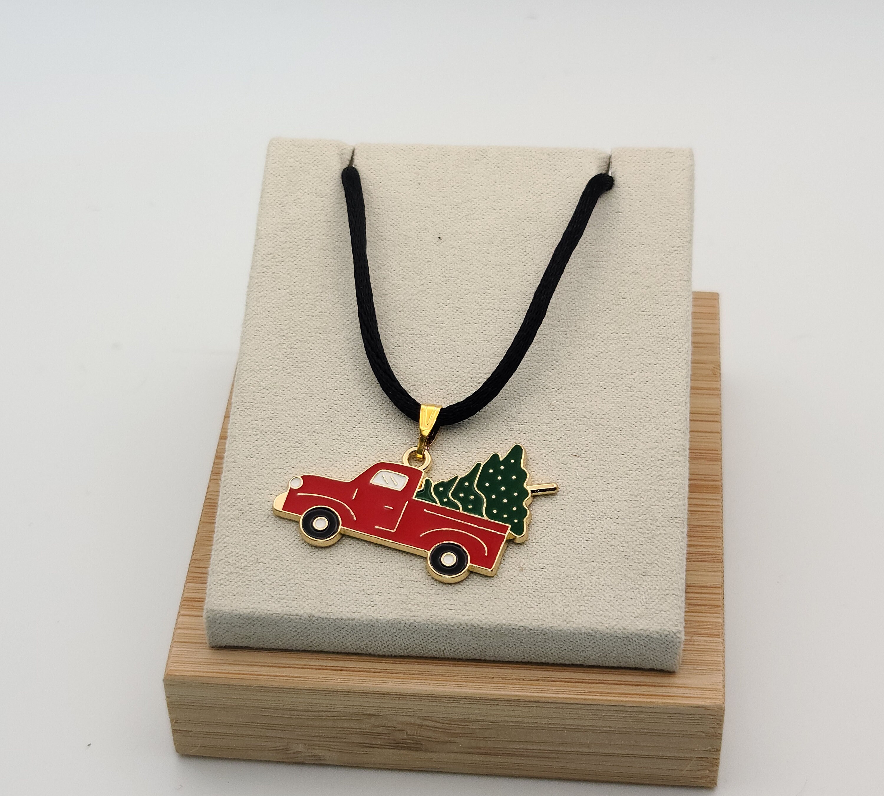 Red Truck Necklace - Etsy