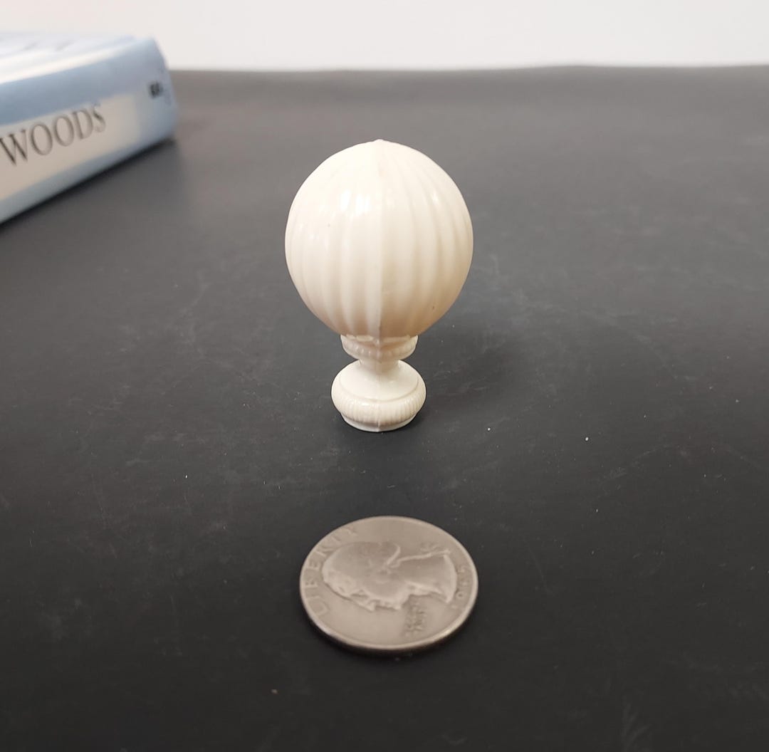 Vintage Plastic Finial From the 50's Antique White Finish - Etsy