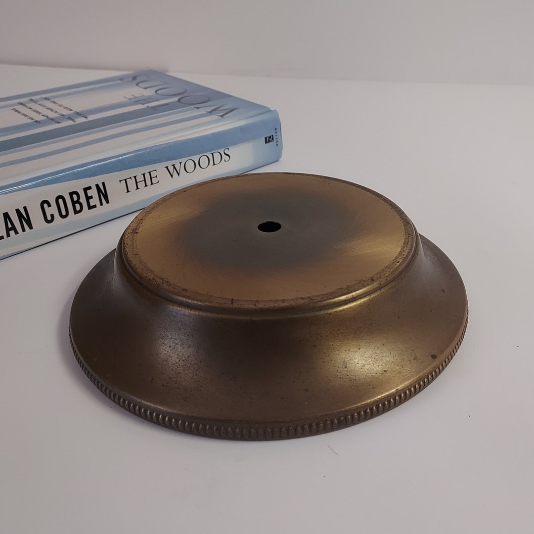 Vintage Table Lamp Base Antique Brass Finish - Etsy