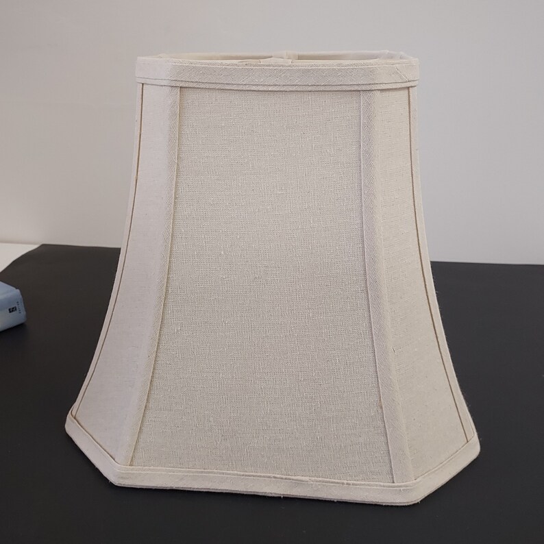 Oatmeal Fabric Square Cut Corner Shade - Etsy