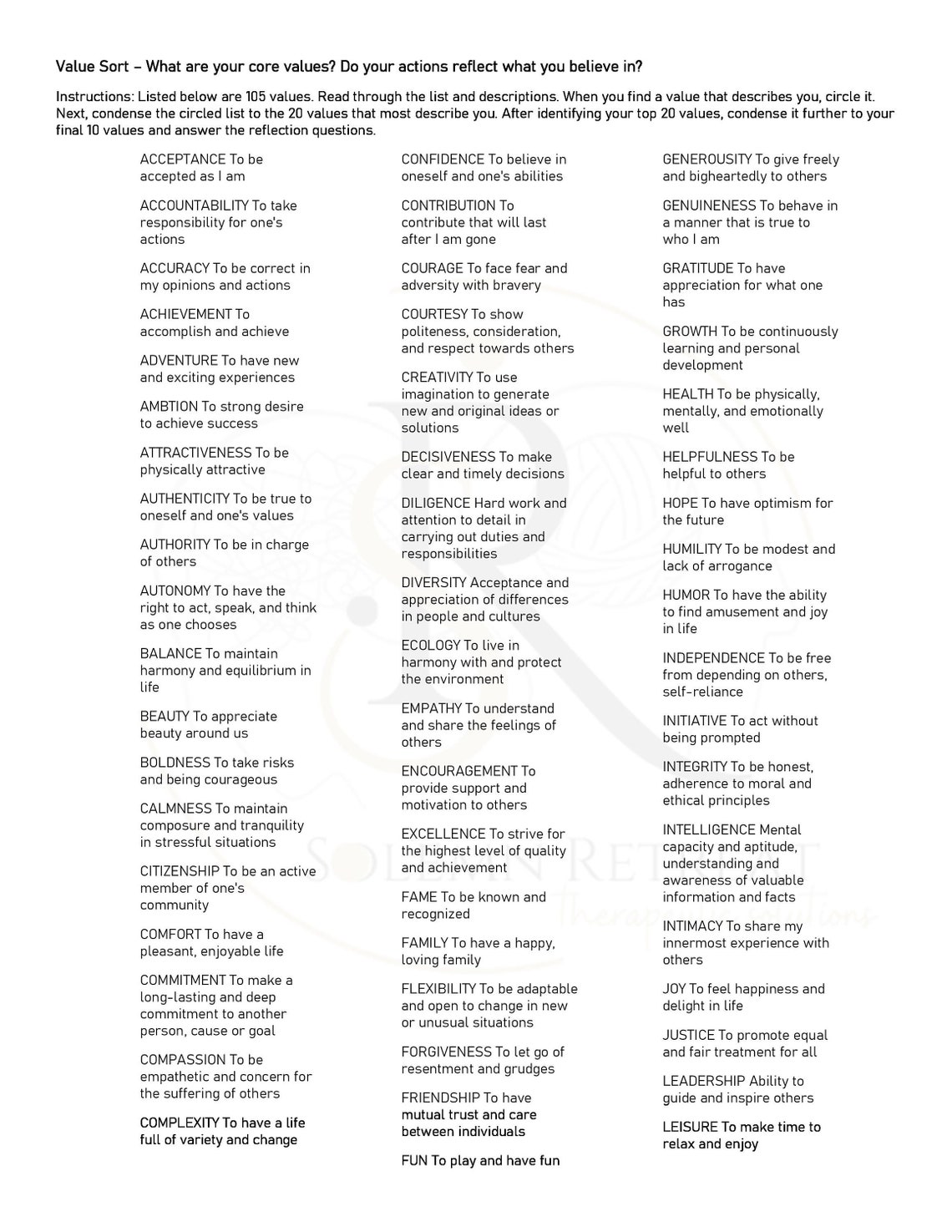 Personal Value Sort - Etsy