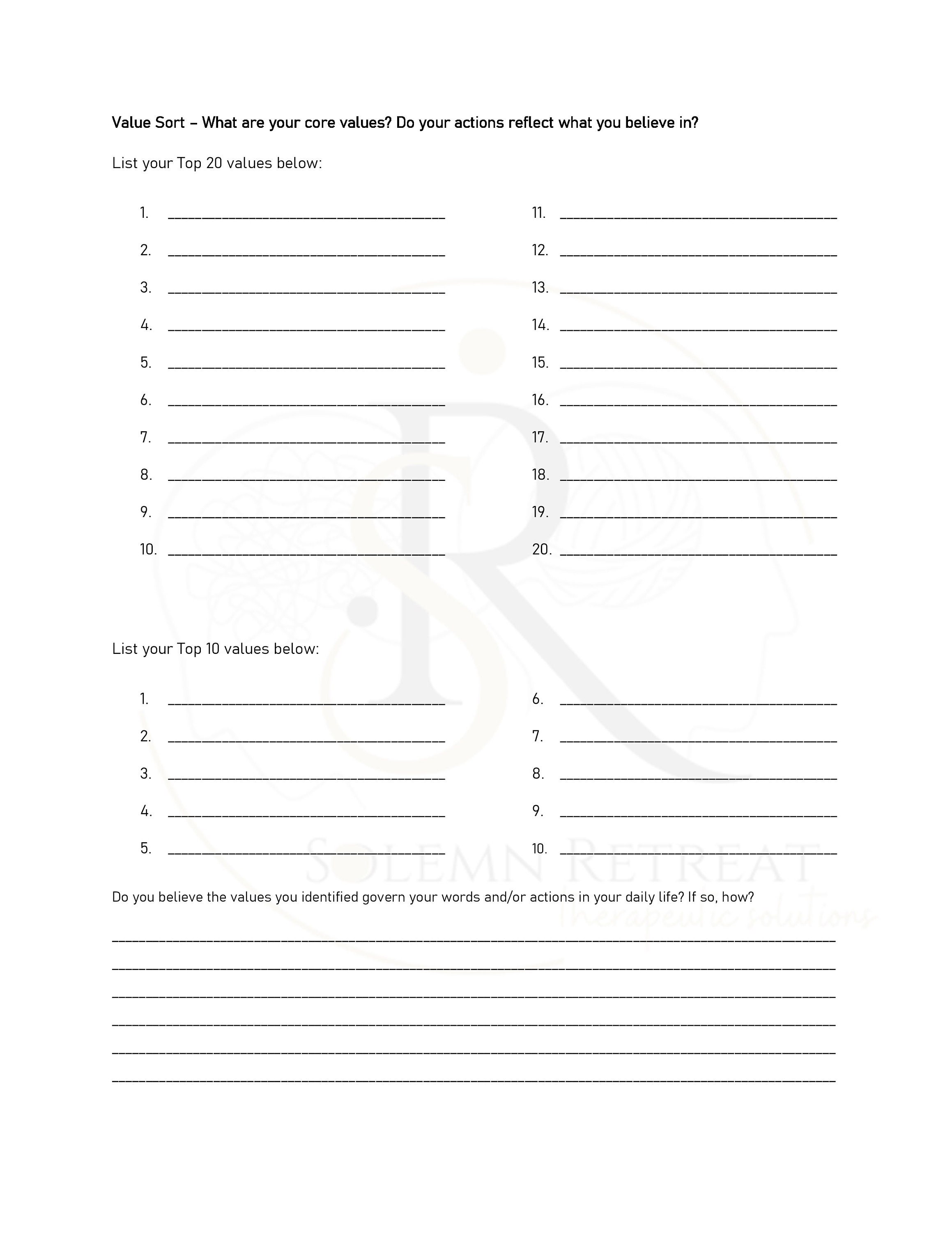 Personal Value Sort - Etsy