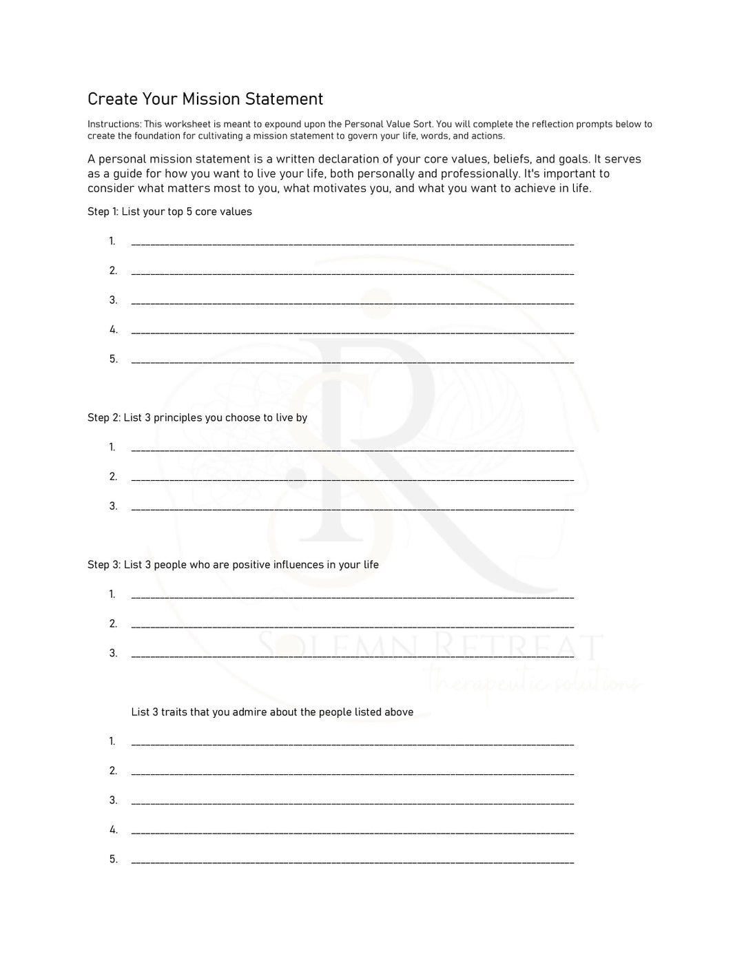Create Your Own Mission Statement - Etsy