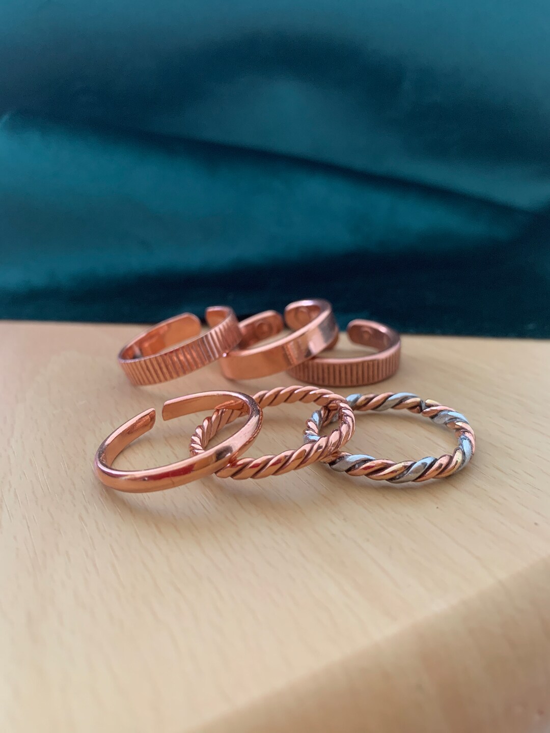 Pure Handmade Copper Rings for Men and Women - Adjustable Copper Health ...