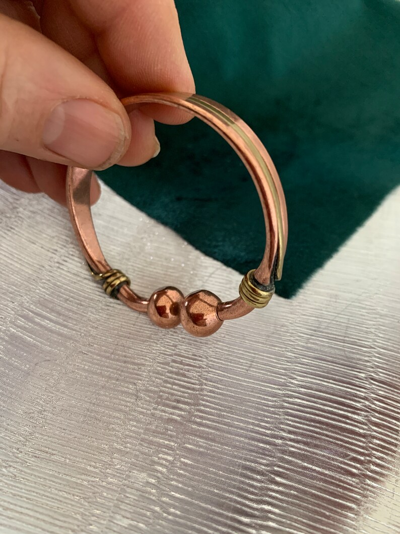 Handmade Copper Health Bangle for Women Copper Jewelry Ideas Adjustable Copper Bracelet Copper ...