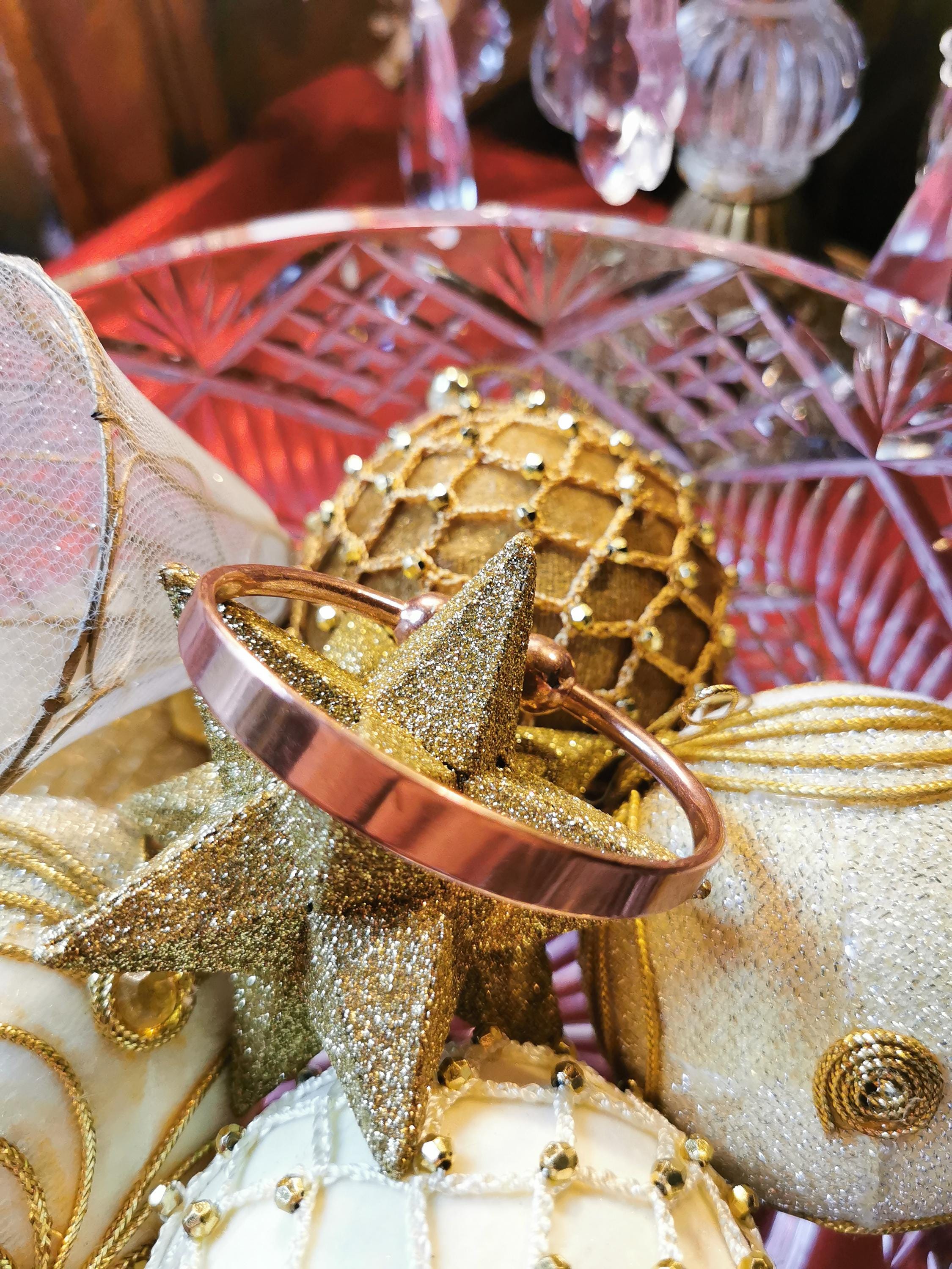 Large Handmade Copper Bangles for Men - Copper Jewelry Ideas - Pure ...