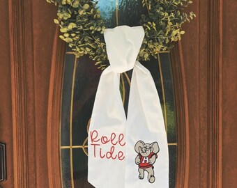 Sport Wreath Sash, Choose Your Color Sash, Door Wreath Sash - Etsy