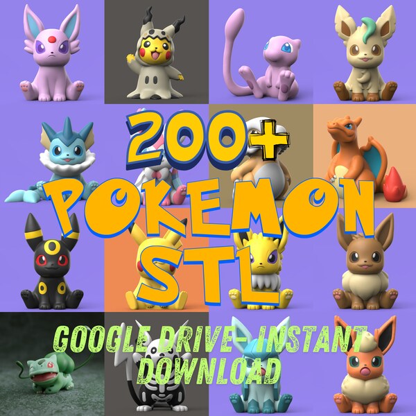 Pokemons Stl Files - Etsy