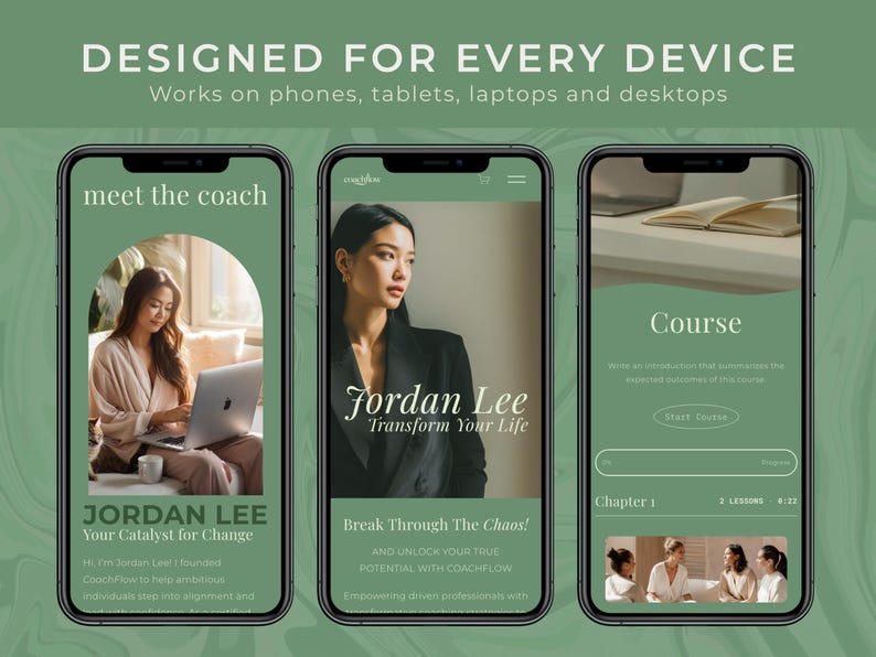 Squarespace 7.1 Sales Page Template: Business Coaches, Podcasters ...