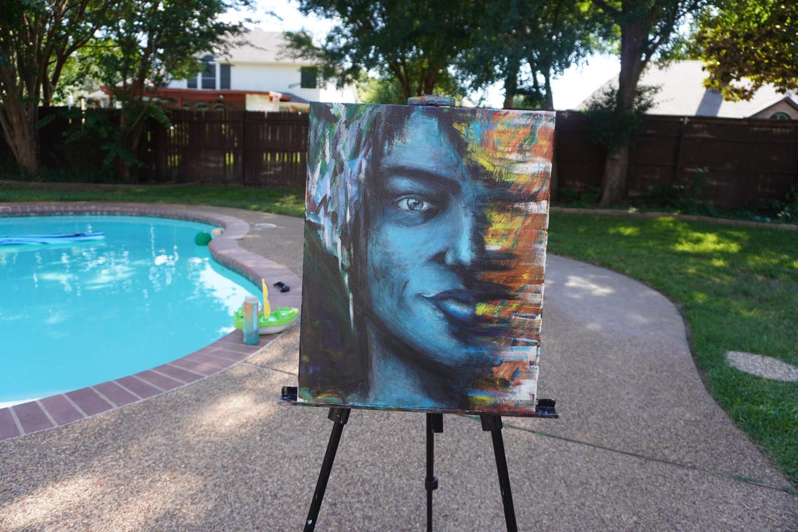 Self-awareness - Original Abstract Realism Painting 16X20 IN - Etsy