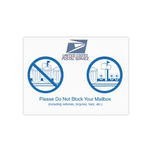 Please Do Not Block Mailbox Post-it® Note Pads 50 Count - Etsy