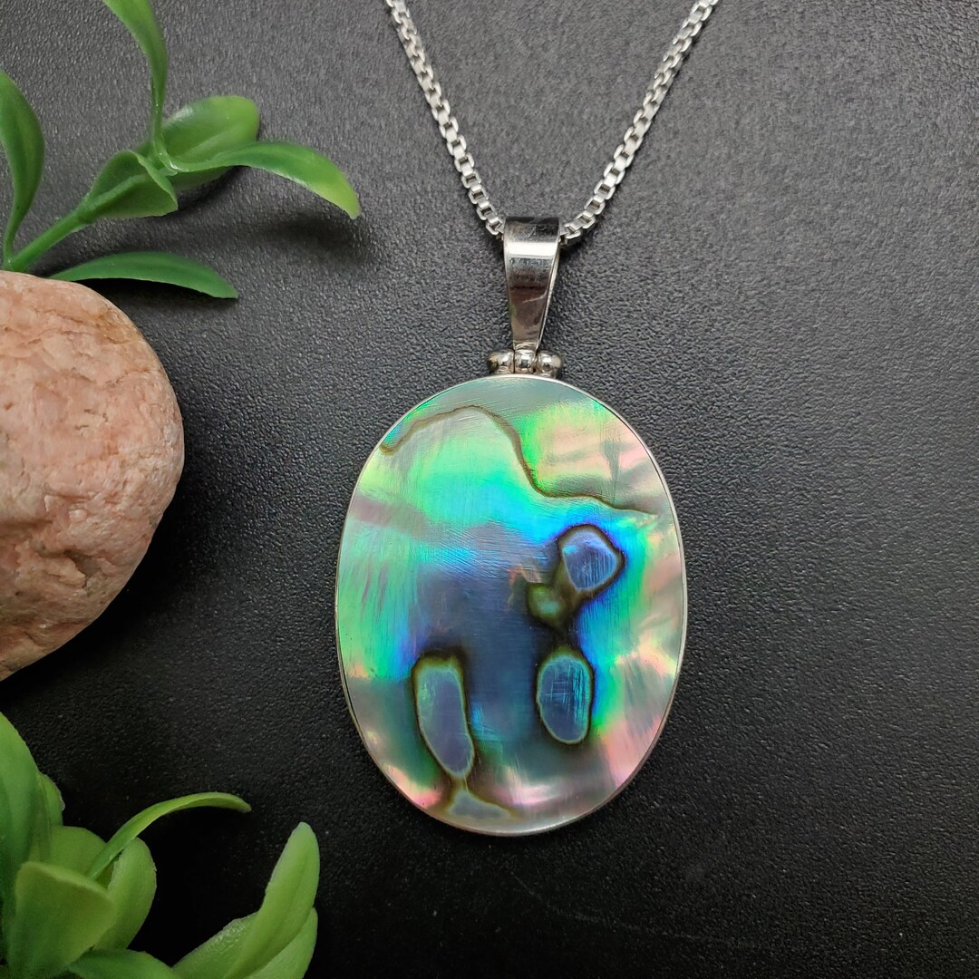 ATS-AYU319 | Inlay Abalone Shell Necklace Pendant Option With Silver ...