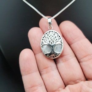 FFD #450 | White Mother of Pearl Money Tree Necklace Pendant Option ...