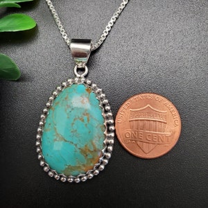 ATSTQP042 Natural Kingman Turquoise Necklace Pendant With Option of ...