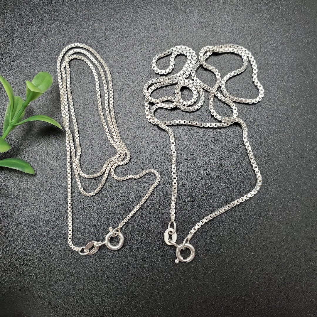 Sterling Silver Chain for Pendant | Silver Box Chain | 925 Chain ...