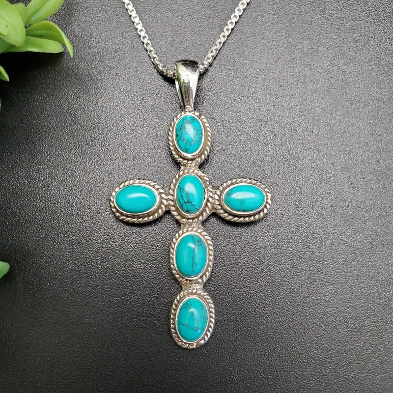 Turquoise Cross - Etsy