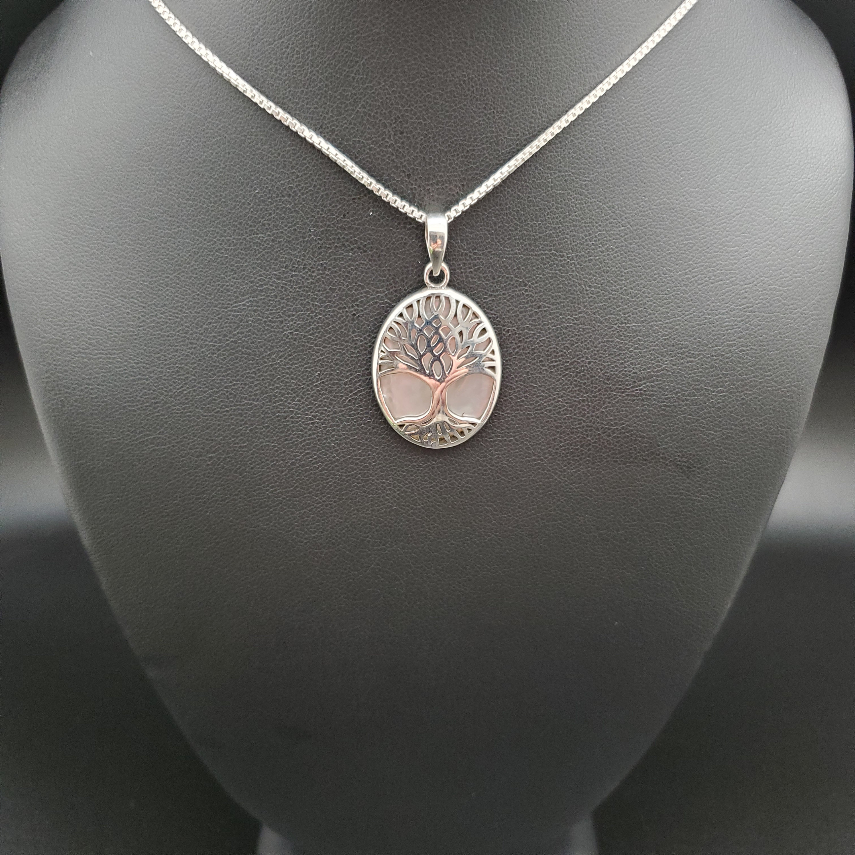 FFD #450 | White Mother of Pearl Money Tree Necklace Pendant Option ...