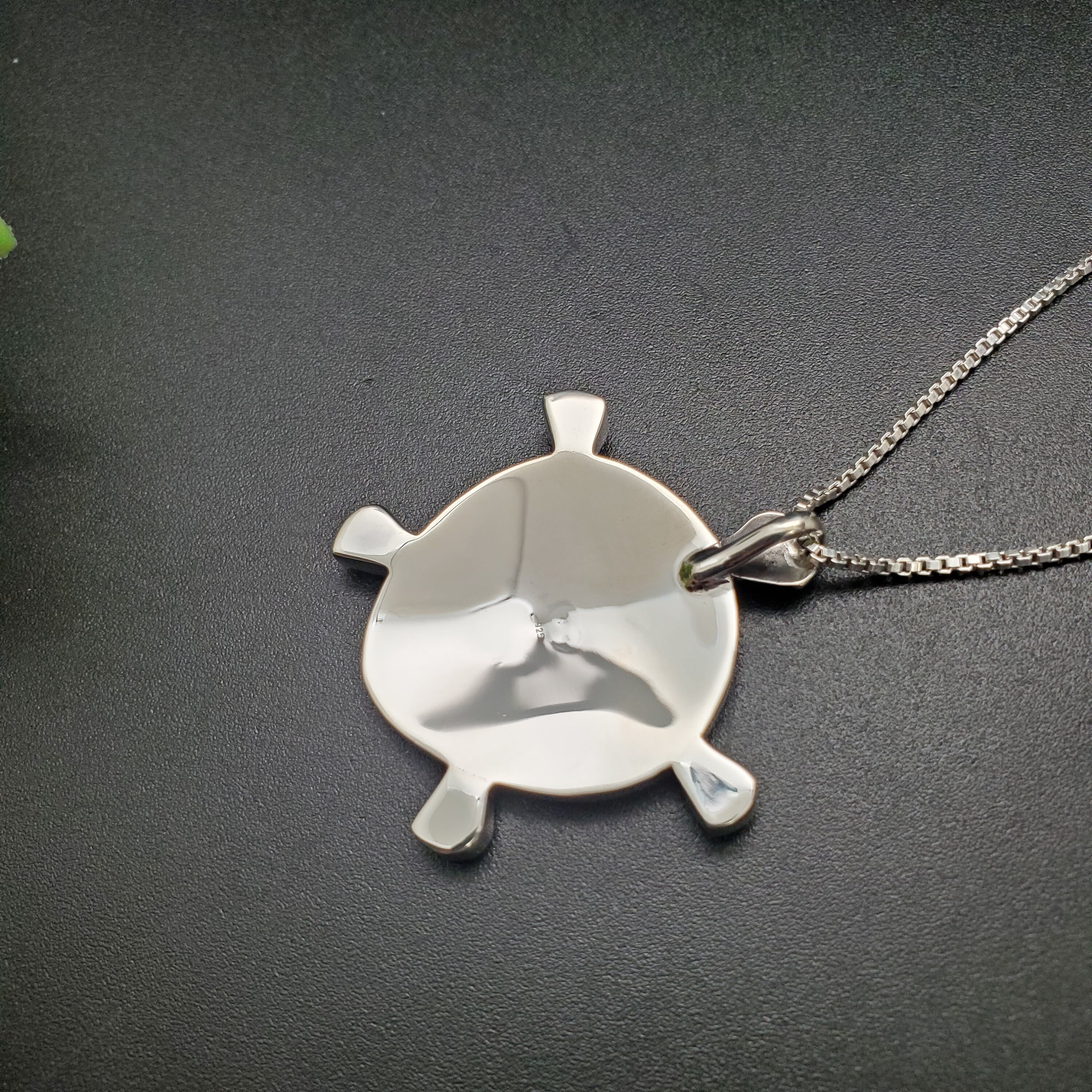 FFD #458 | Big Mother of Pearl Sea Turtle Necklace Pendant Option ...