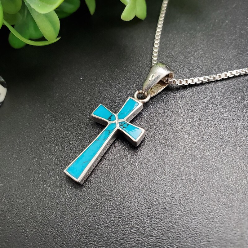 Turquoise Cross - Etsy