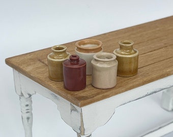Individual Handmade Stoneware Style Miniature Wheel Thrown Pot 1:12 ...
