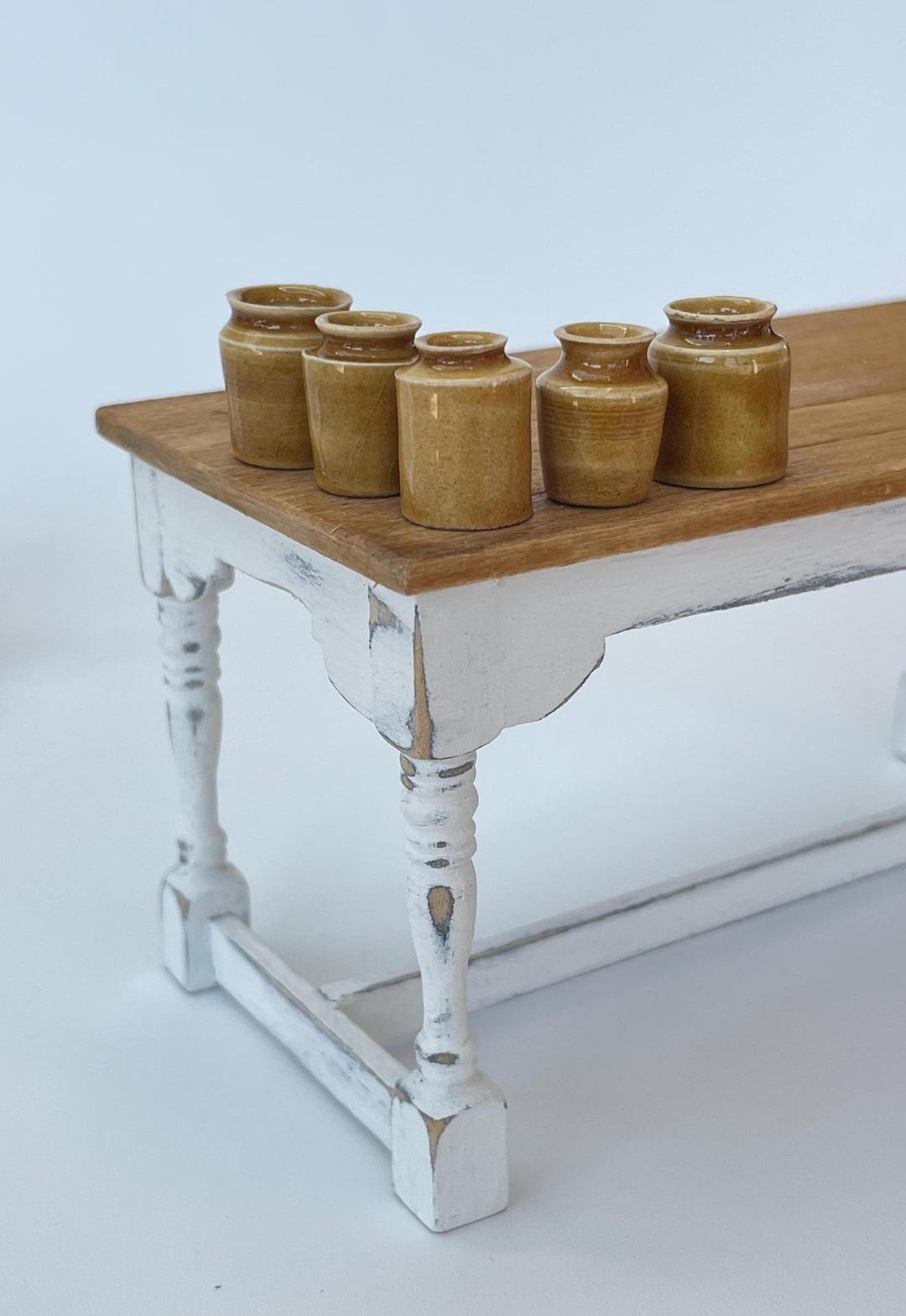 Individual Handmade Stoneware Style Miniature Wheel Thrown Pot 1:12 ...