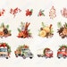 Watercolor Christmas Clipart Bundle 108 Png Files Holiday - Etsy