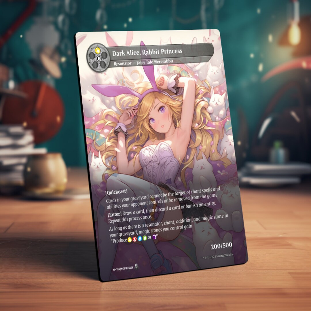 Dark Alice, Rabbit Princess Force of Will Proxy - Etsy