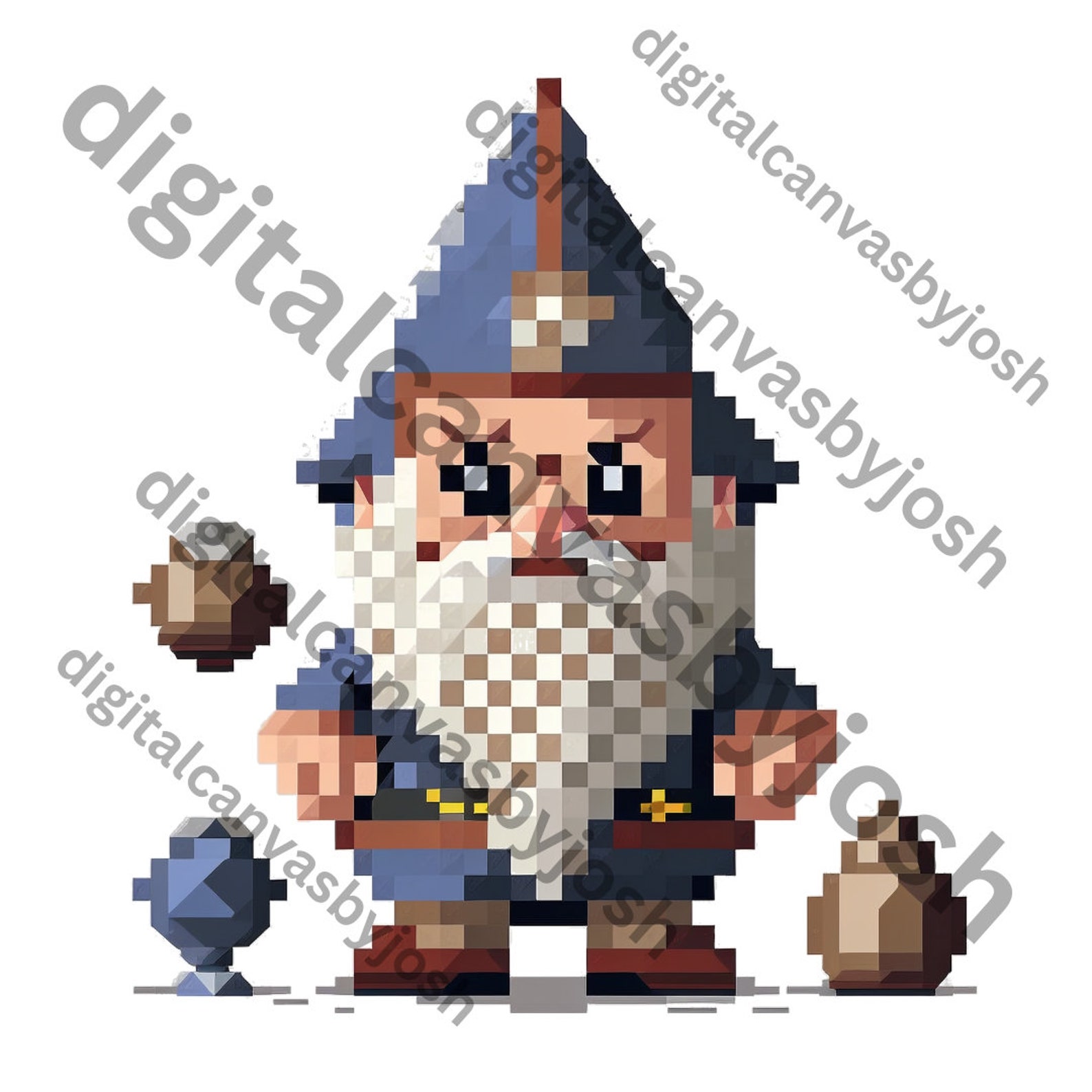 16 Bit Gnome Clipart | Gnome PNG | PNG Graphics | Fantasy Clipart ...