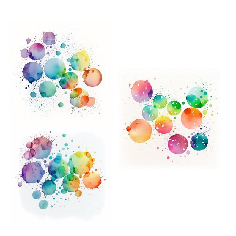 Watercolor Color Splodges Clipart PNG Paint Splodges Clipart PNG ...