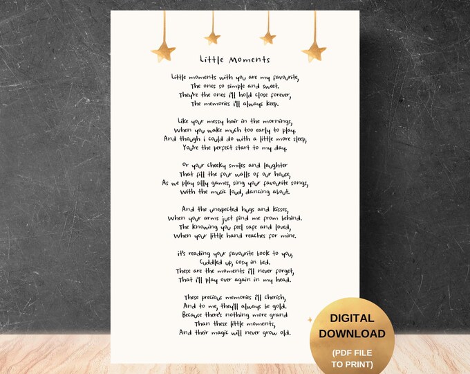 You'll Always Be My Baby Poem (with Design) - Etsy Canada