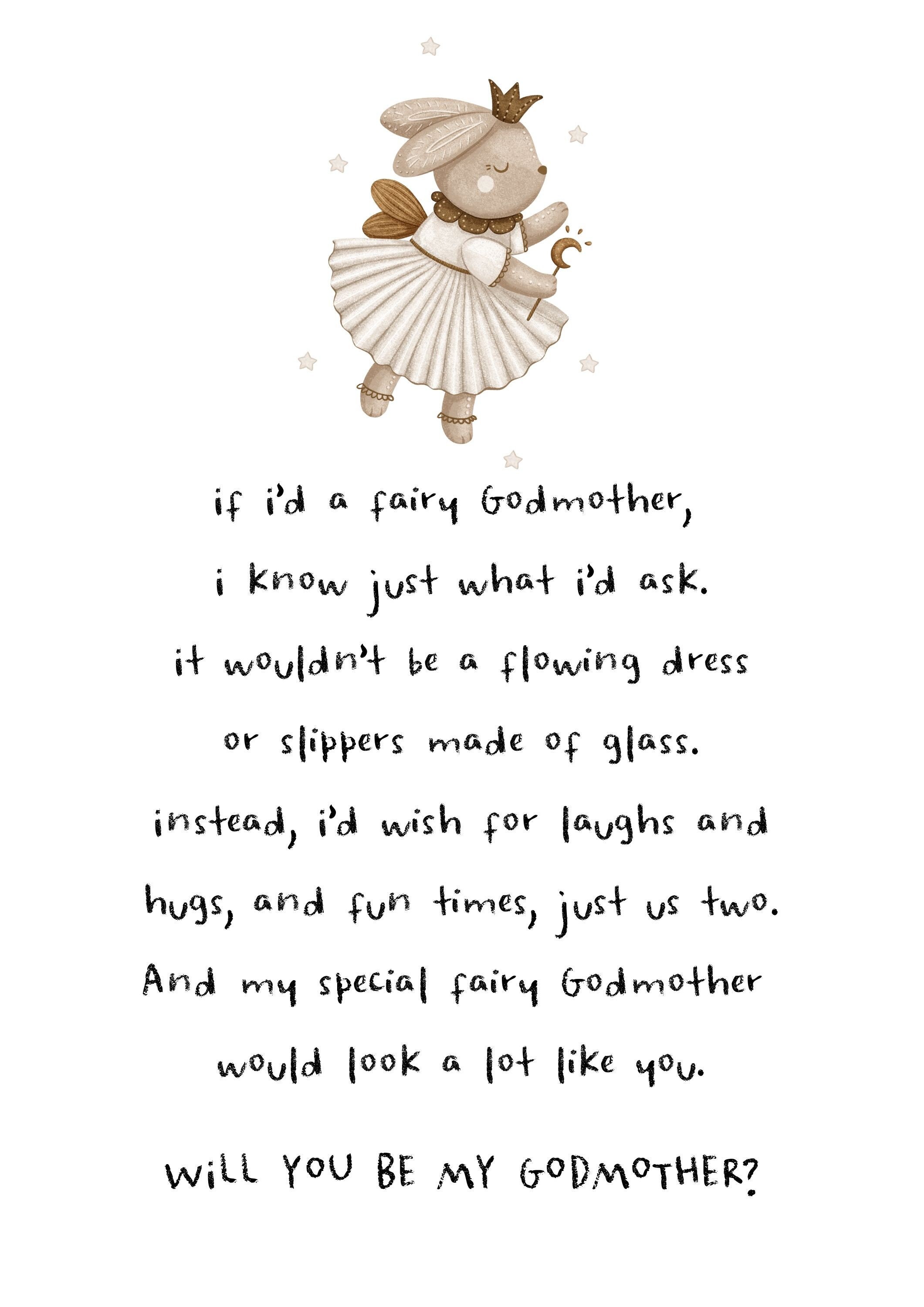 Will You Be My Godmother? - DIGITAL DOWNLOAD - Poem for Godmother ...