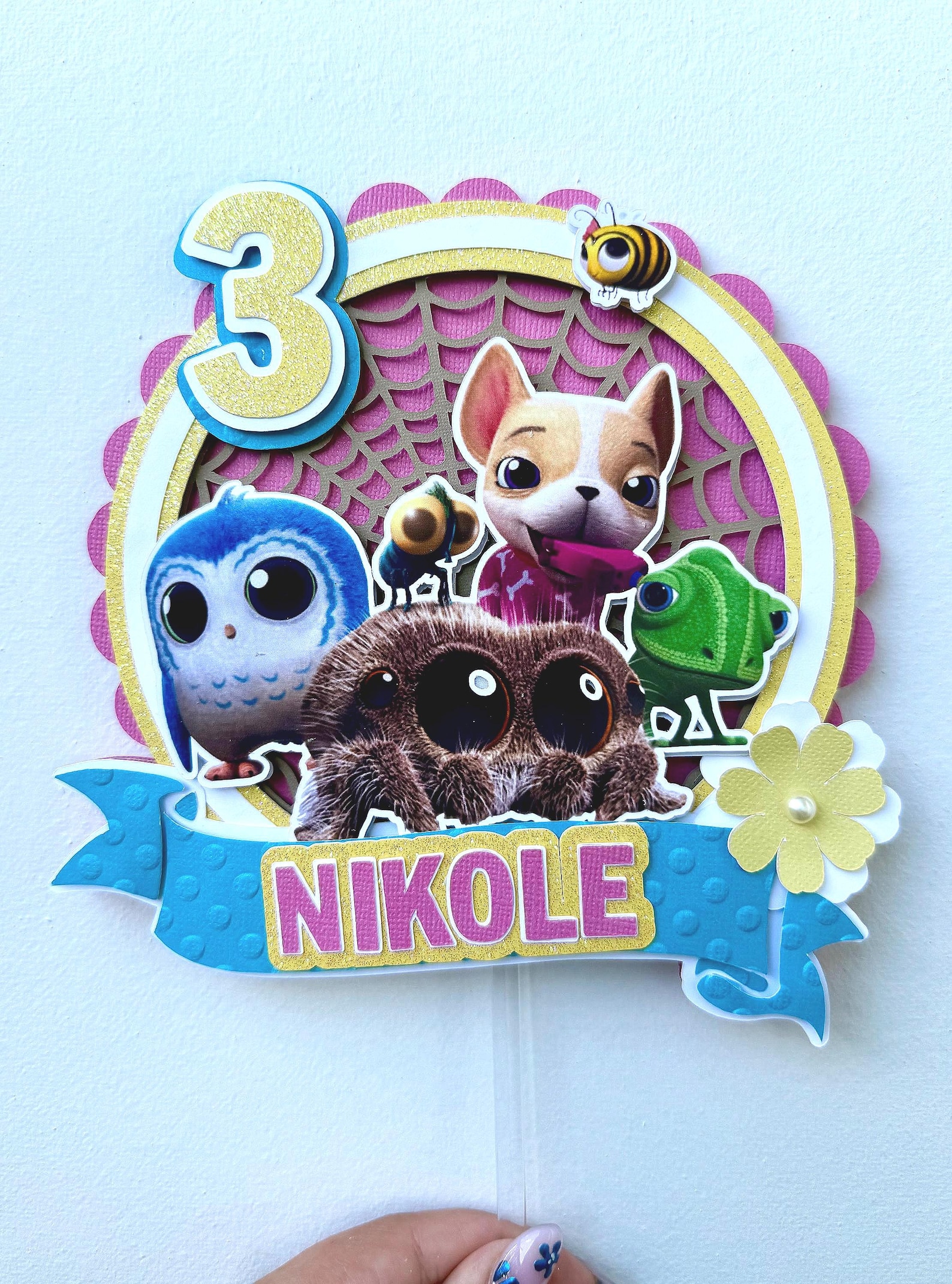 Customizable Lucas the Spider Inspired Cake Topper - Etsy