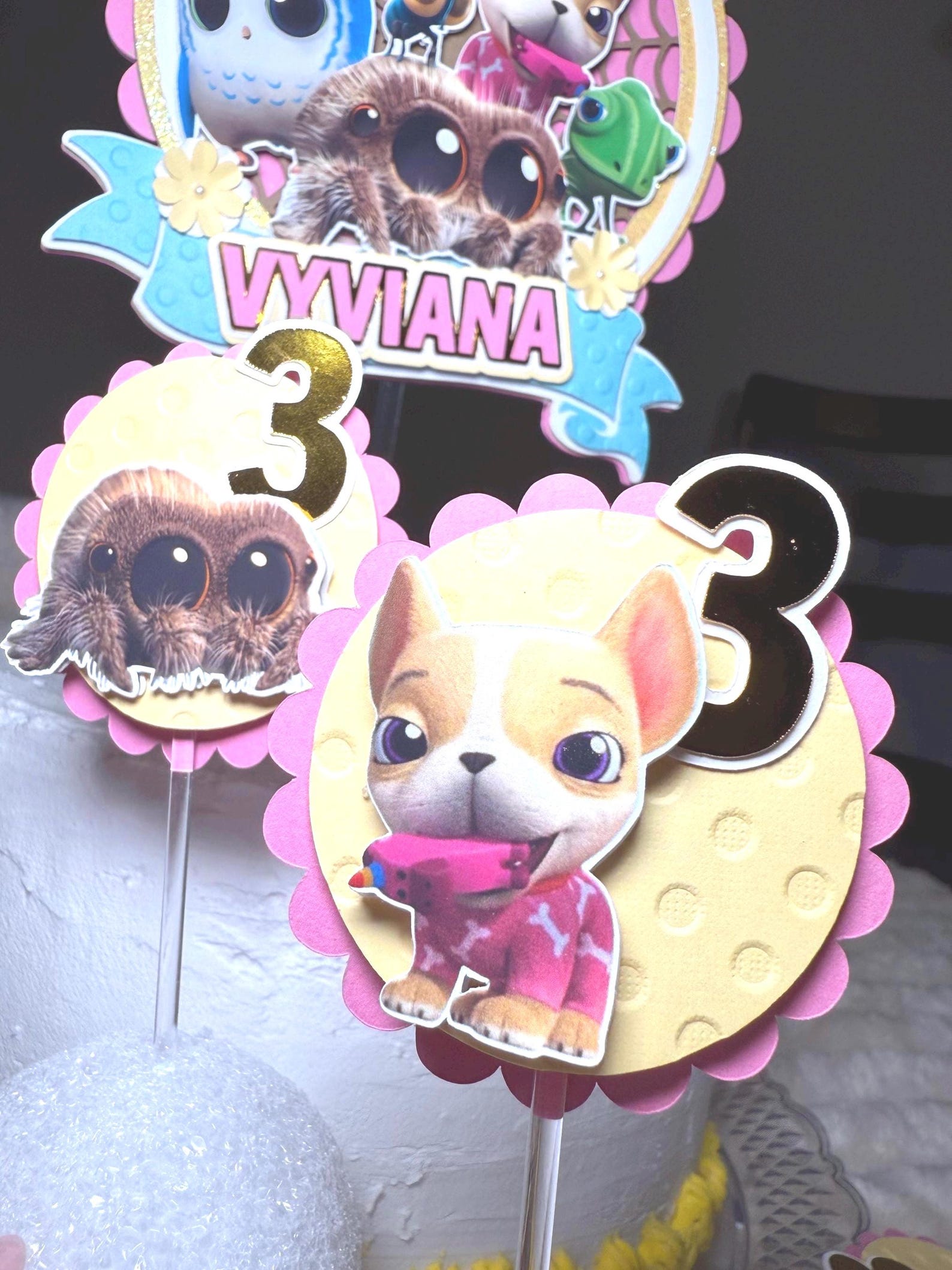 Customizable Lucas the Spider Inspired Cake Topper - Etsy