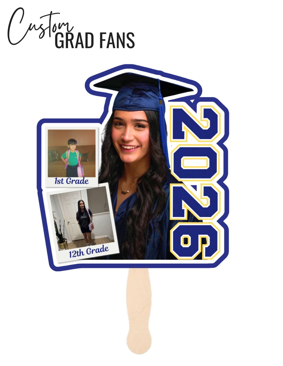Custom Graduation Fans | Personalized Senior Fans Matte or Glossy - Etsy