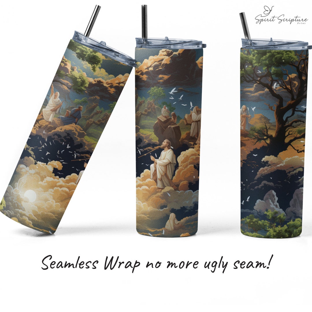 Genesis Bible Scripture Tumbler, 20 Oz Tumbler, Straight & Tapered ...