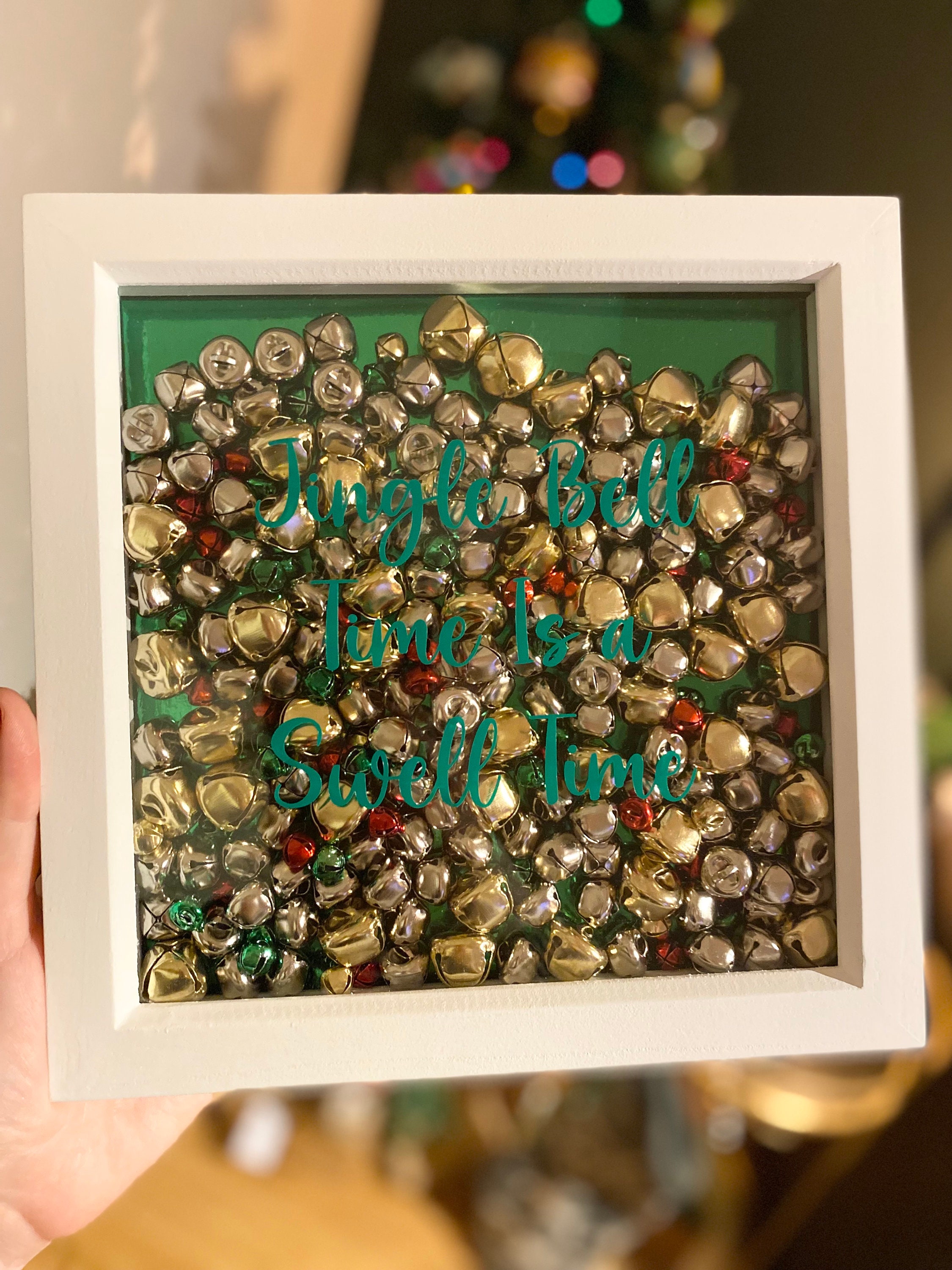 Jingle Bell Rock Lyrics Chirstmas Filled Box Frame Gift - Etsy