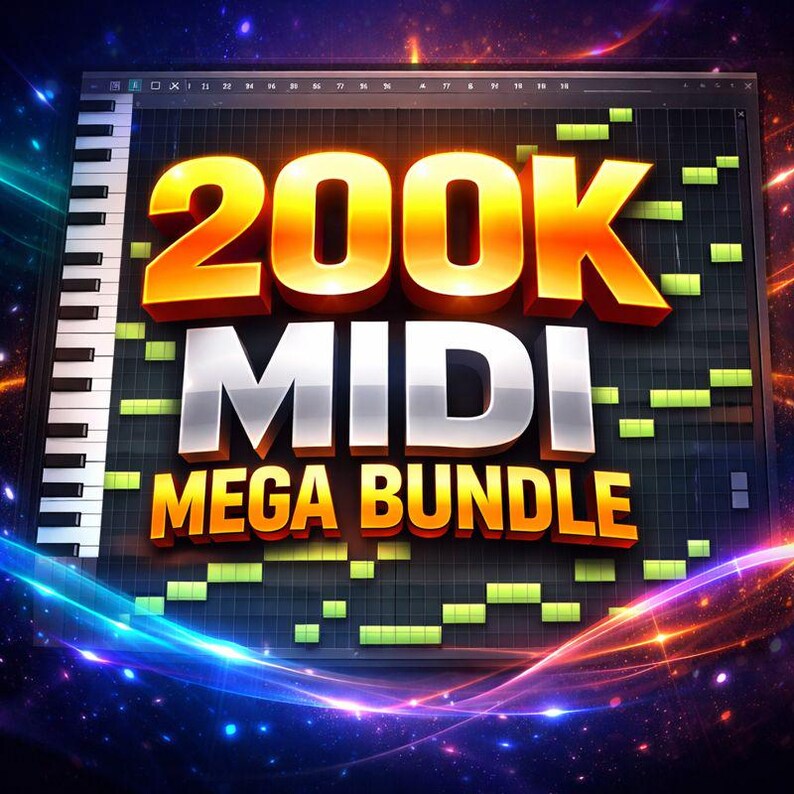 200K MIDI Files Mega Pack for EDM, RNB, House & Techno - Etsy