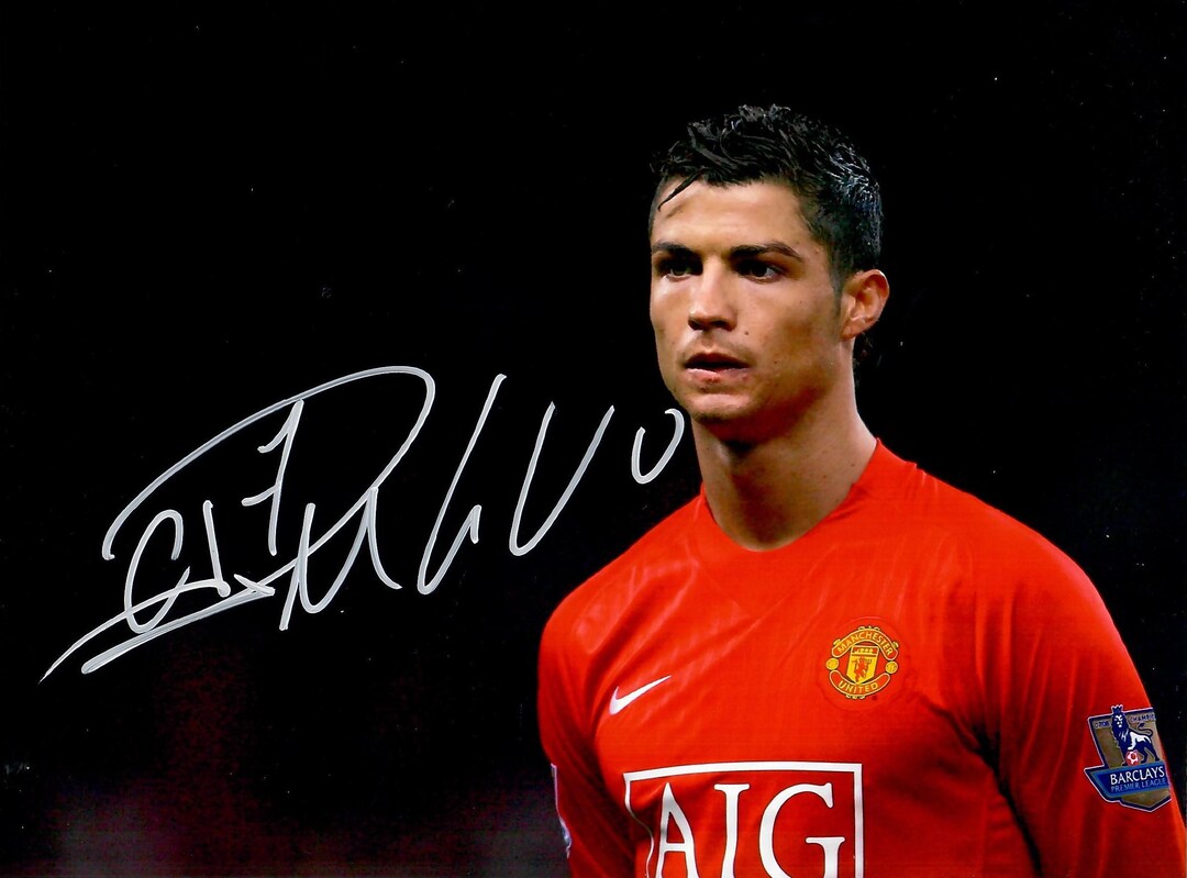 Cristiano Ronaldo Hand-signed Autograph With COA - Etsy
