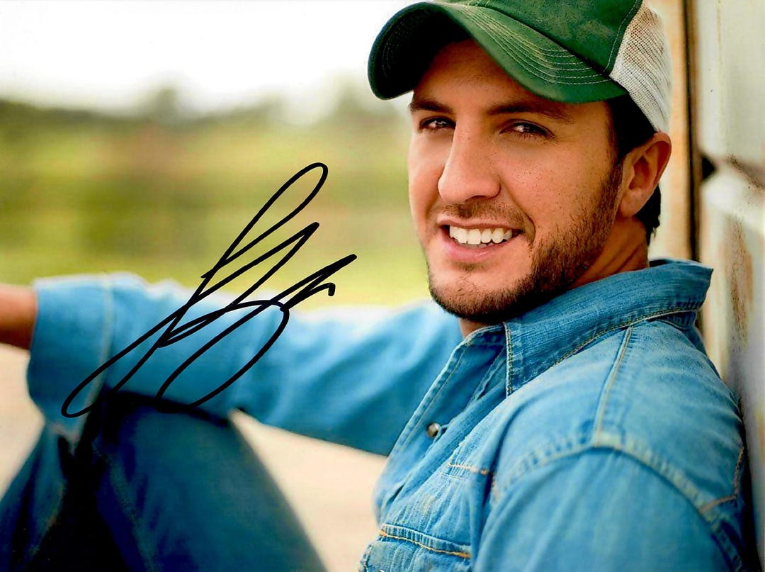Luke Bryan Hand-signed Autograph With COA - Etsy